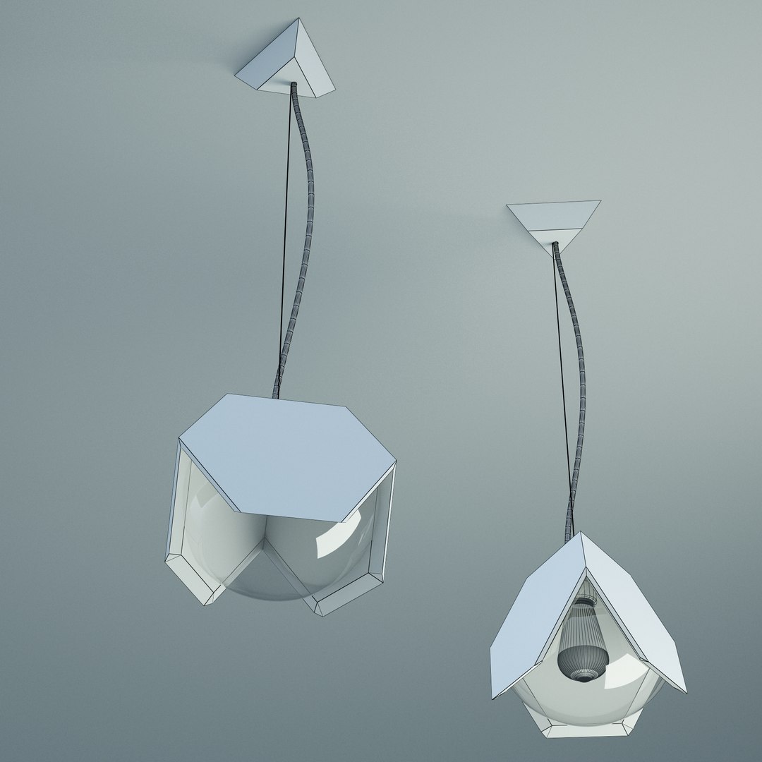 Tri Glass Lights 3d Model