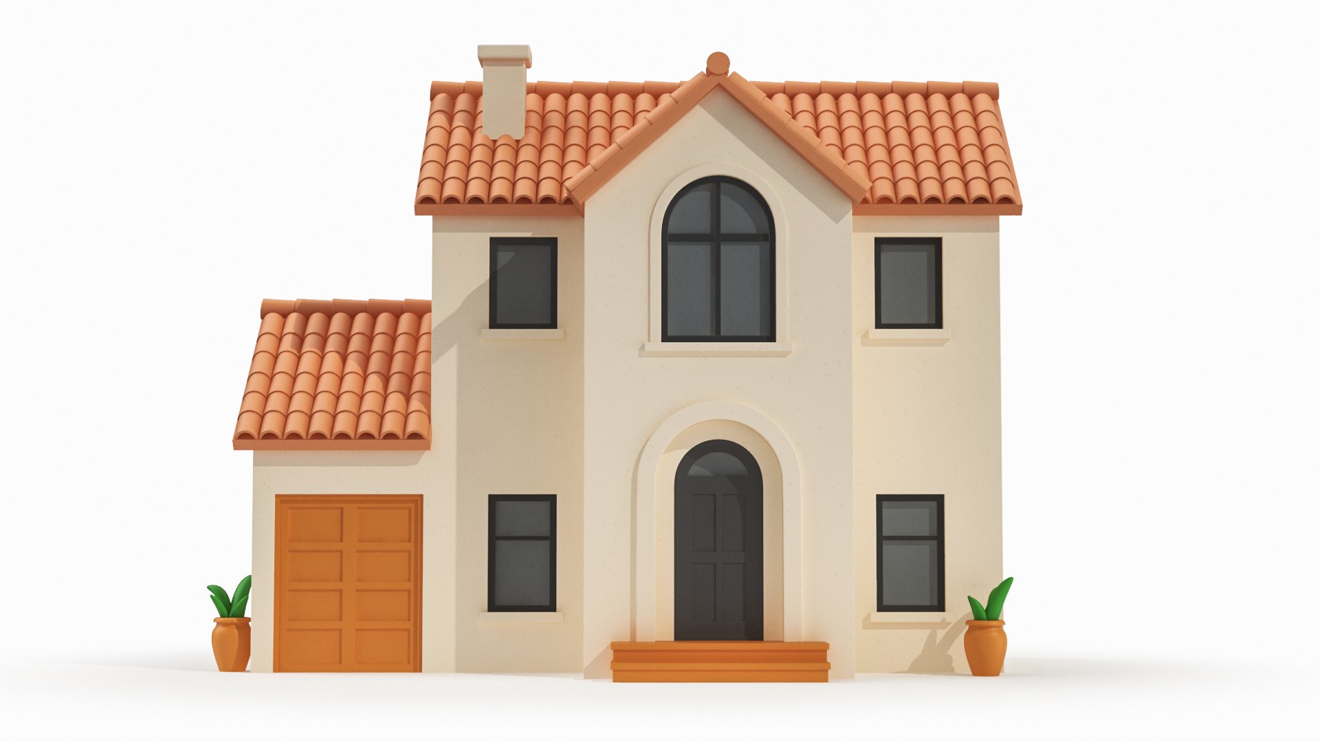 3D Cartoonish House Low Poly 3D Model 04 - TurboSquid 2511610