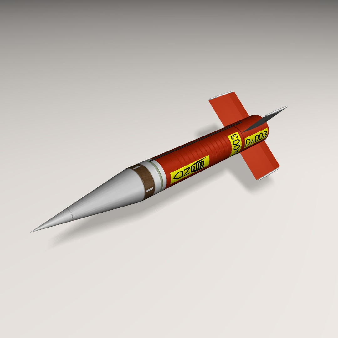 3d Model French Dauphin Rocket Sounding