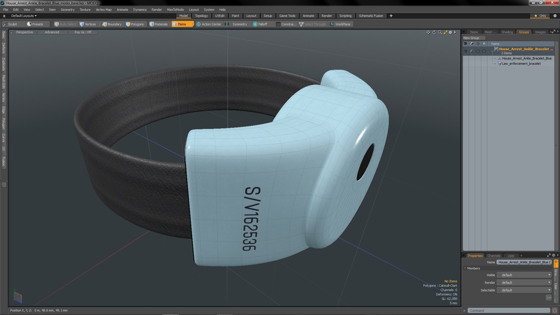 3D House Arrest Ankle Bracelet Blue Model - TurboSquid 1961392