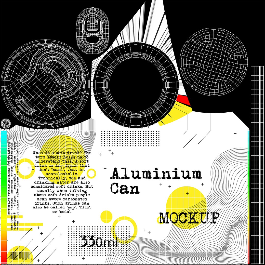 3D Aluminium Can Mockup 330ml Sleek Model - TurboSquid 2056046