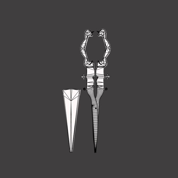 Medieval Fancy Scissors 3D model - TurboSquid 1768395