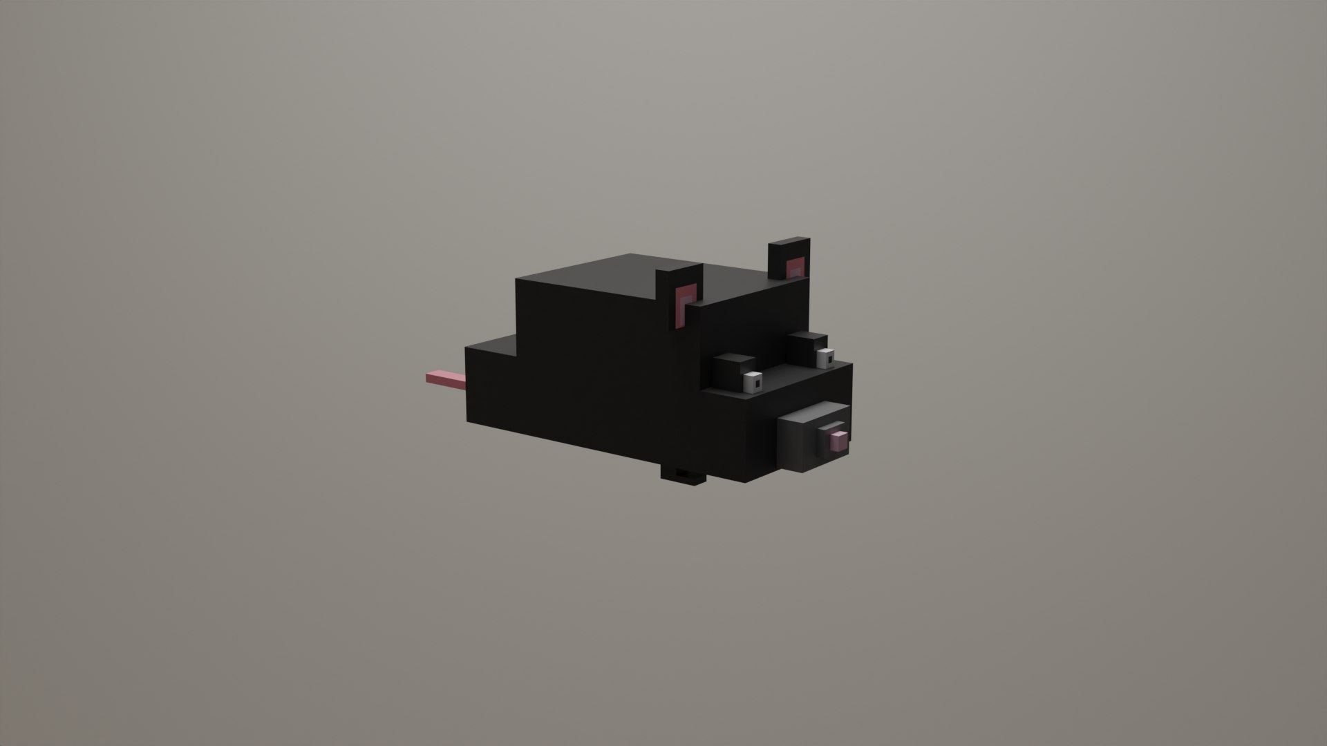 3D Voxel Low Polly Animal Mouse Model - TurboSquid 2181932