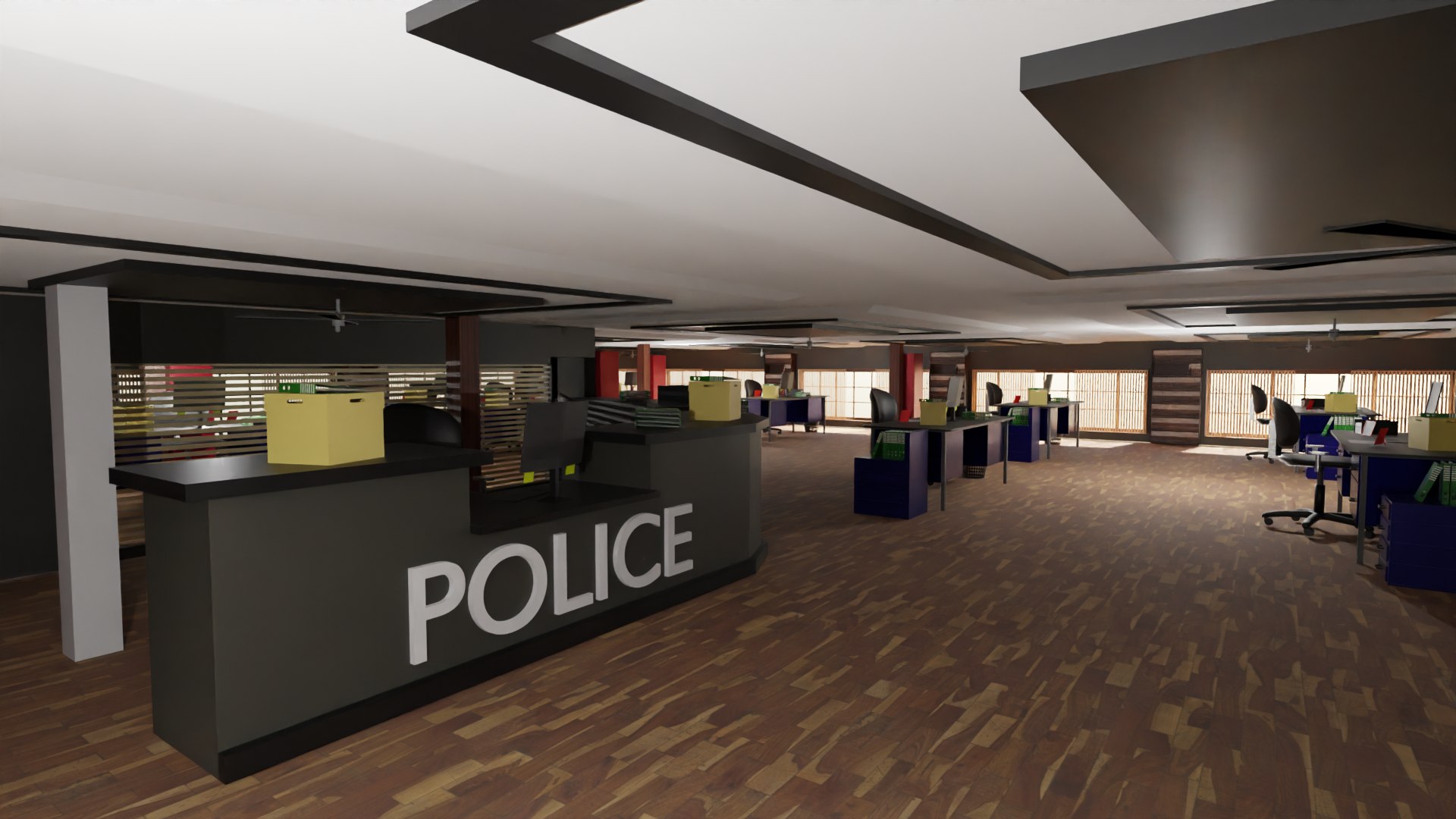 3D Police Station Interior - TurboSquid 2158063