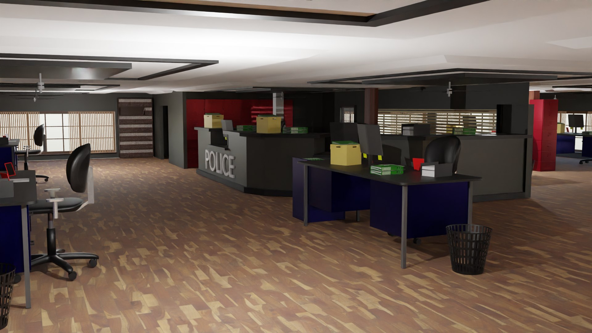 3D Police Station Interior - TurboSquid 2158063