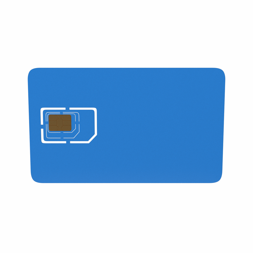 Blue Sim Cards Collection 3D Model - TurboSquid 2064277