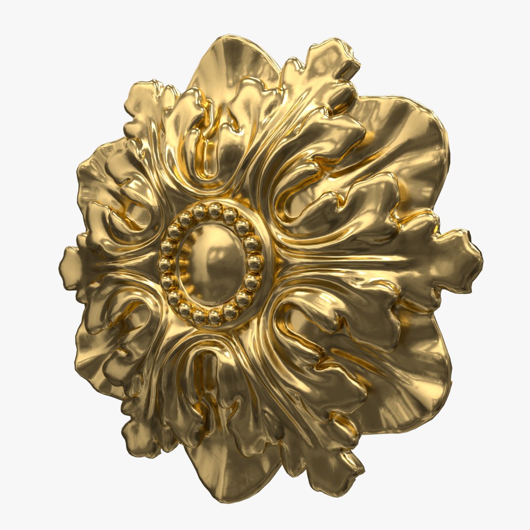 3D Ceiling Sockets Gypsum Plaster DR36 - TurboSquid 2024390