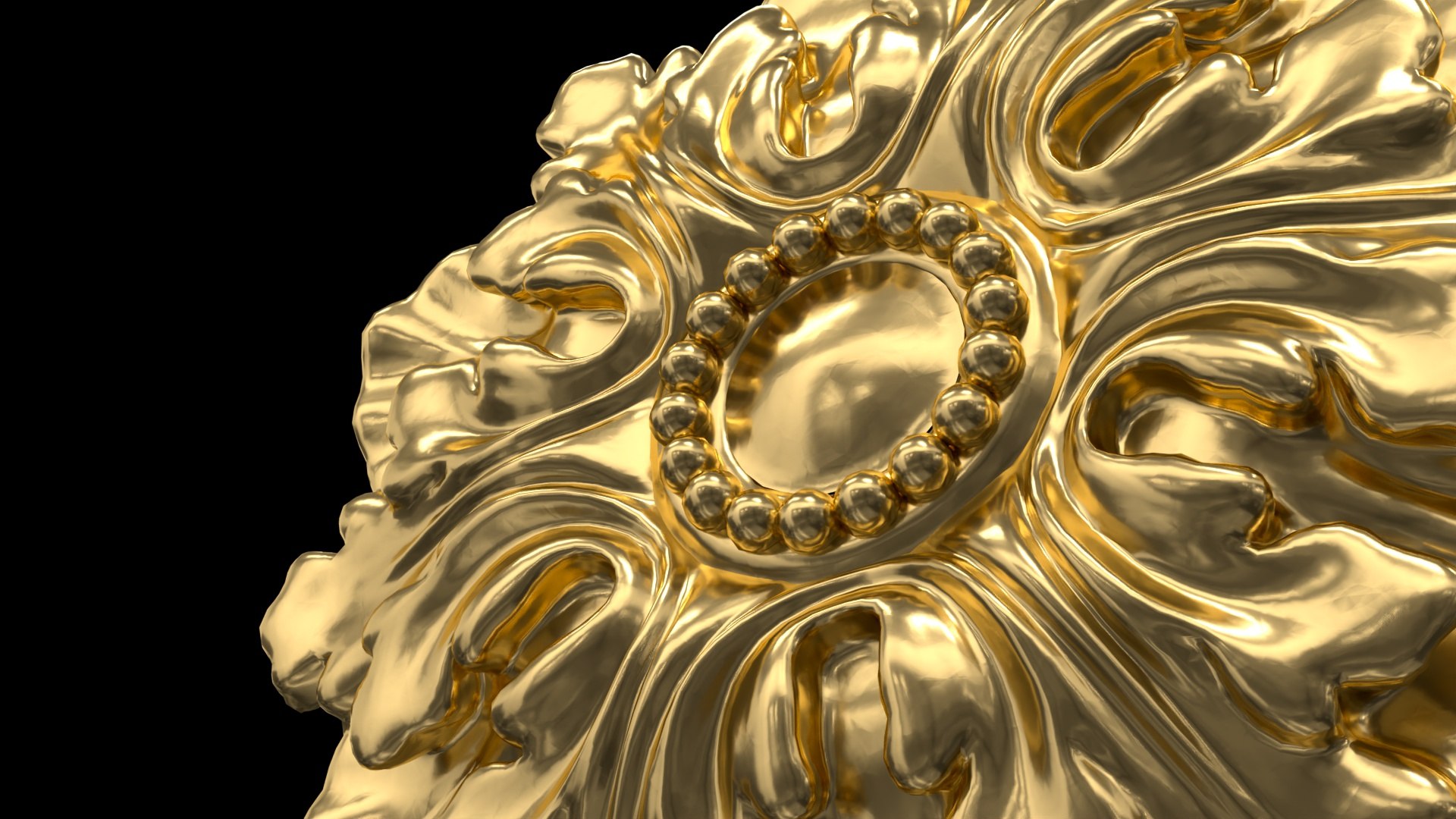 3D Ceiling Sockets Gypsum Plaster DR36 - TurboSquid 2024390