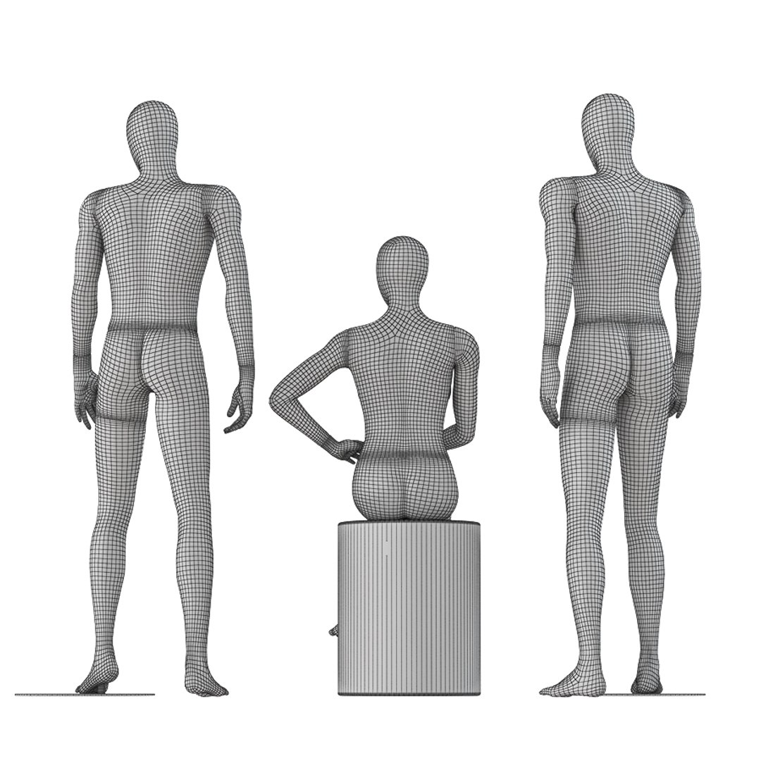 3D male female faceless mannequins - TurboSquid 1411248