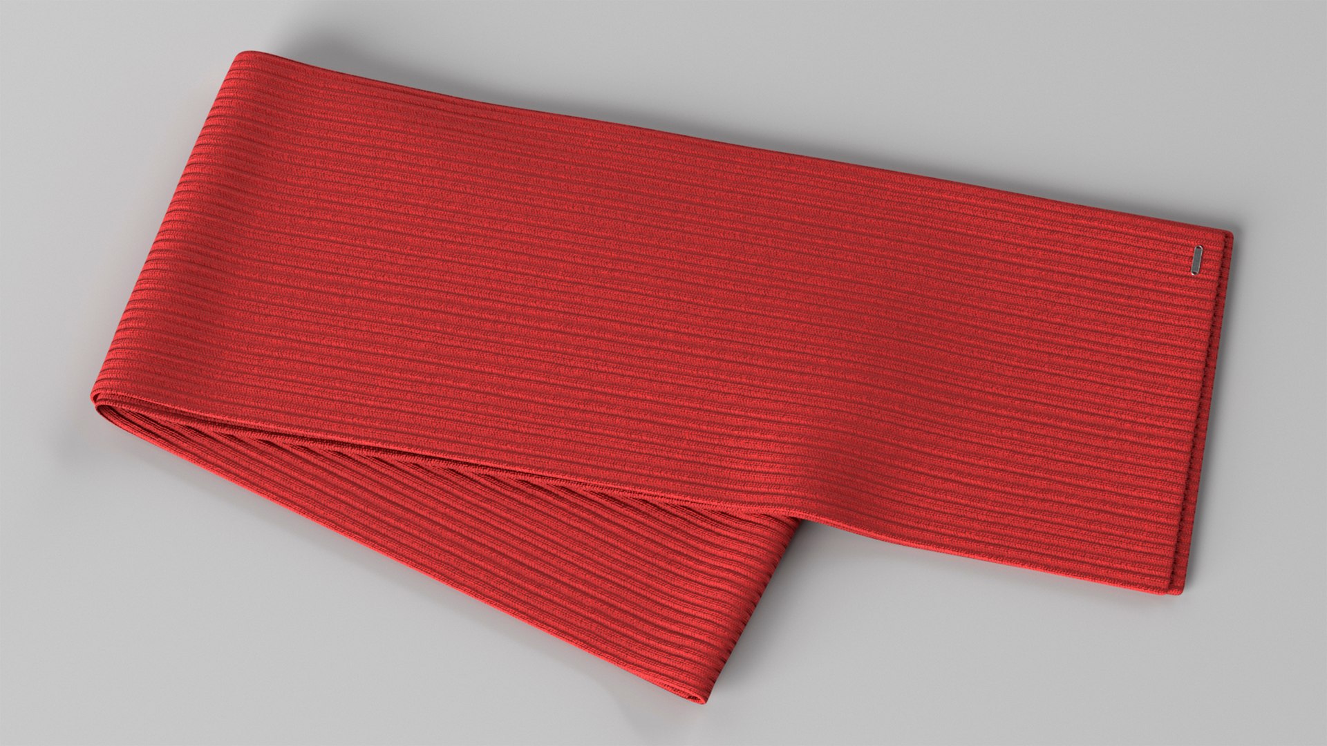 3D Red Knit Scarf Folded Model - TurboSquid 2243991