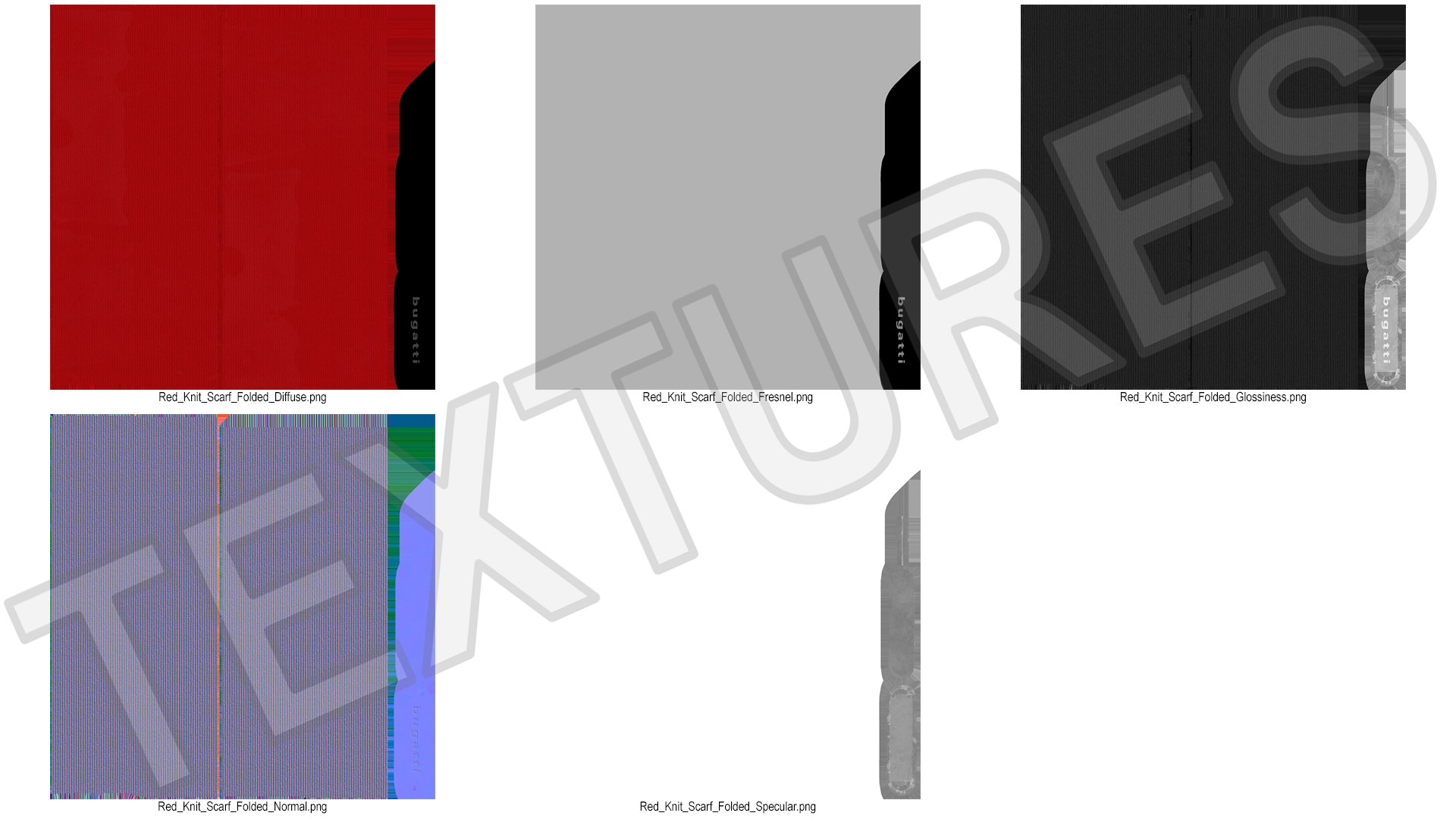 3D Red Knit Scarf Folded Model - TurboSquid 2243991