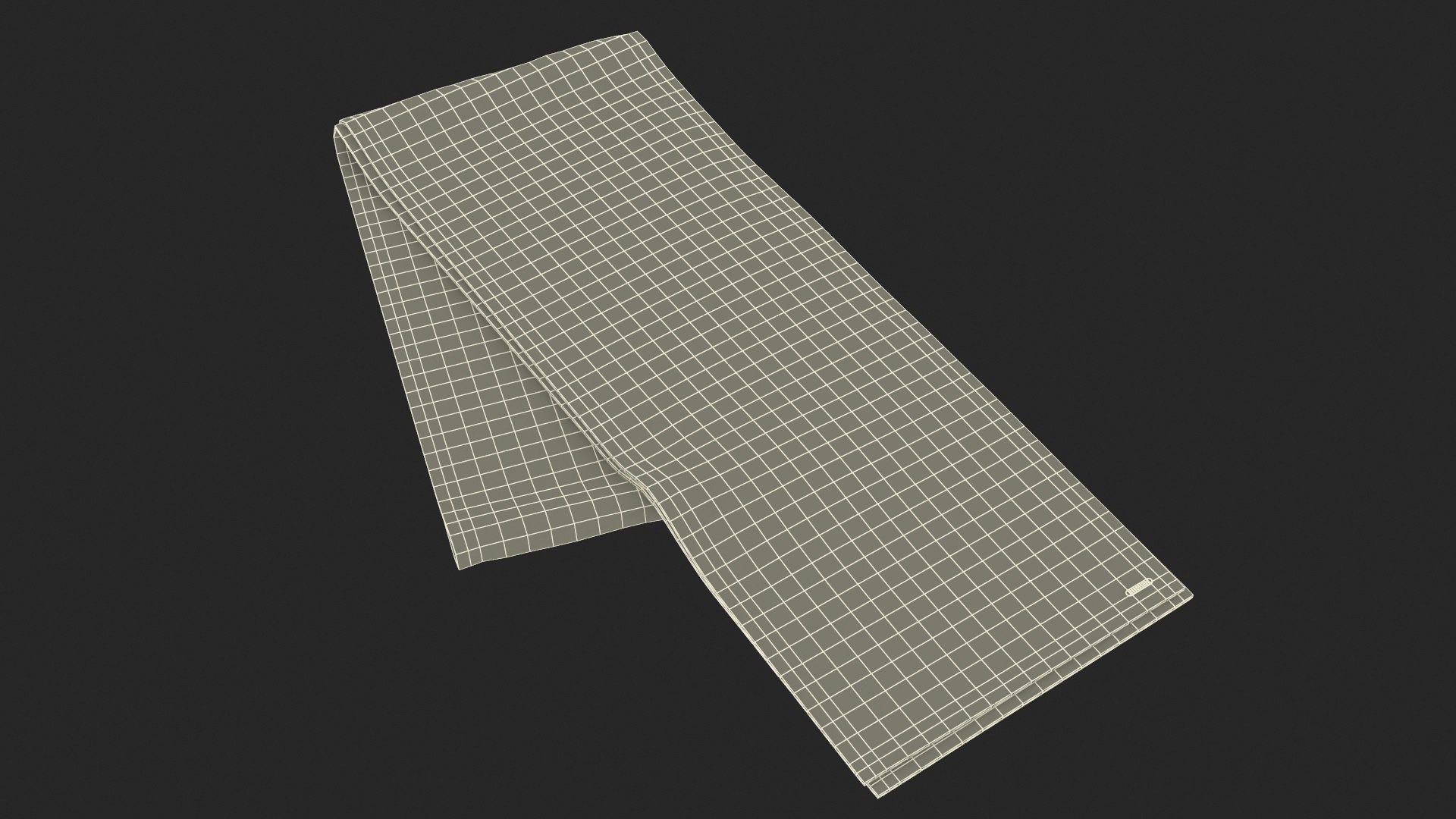 3D Red Knit Scarf Folded Model - TurboSquid 2243991