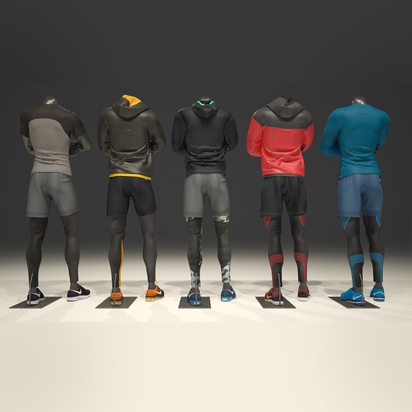 3D model man mannequin nike pack 1 - TurboSquid 1212283