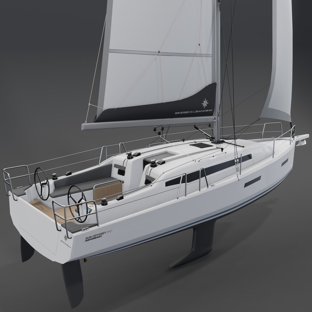 3D JEANNEAU Sun Odyssey 380 3D Yacht Model Model - TurboSquid 2296681