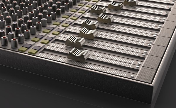 neve mastering console 3d model