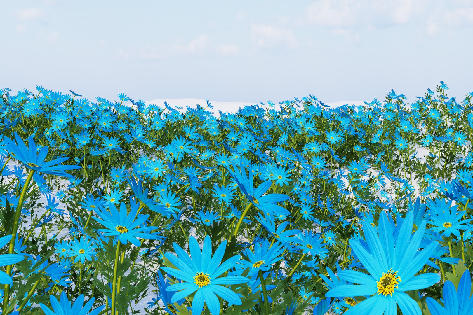 Blue Flower Plant 3D - TurboSquid 2249680