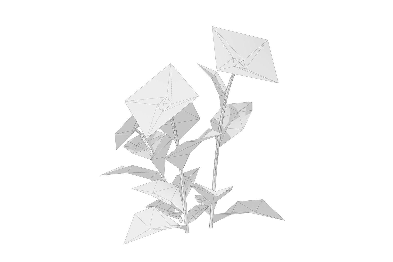 Blue Flower Plant 3D - TurboSquid 2249680
