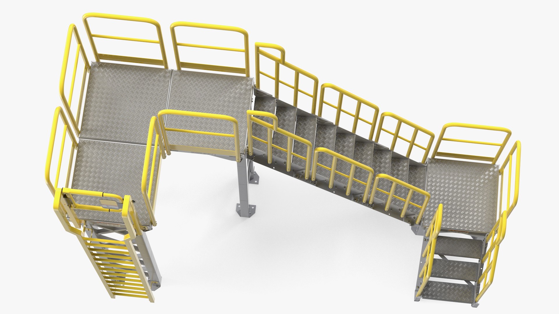 Free 3D industrial catwalk staircase model - TurboSquid 1589671