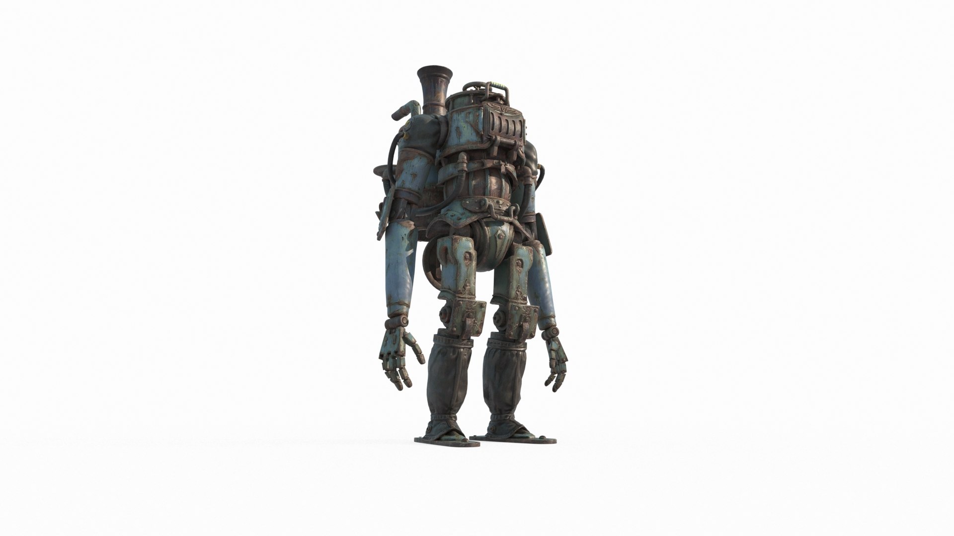 Steampunk Robot 3D Model - TurboSquid 2396648