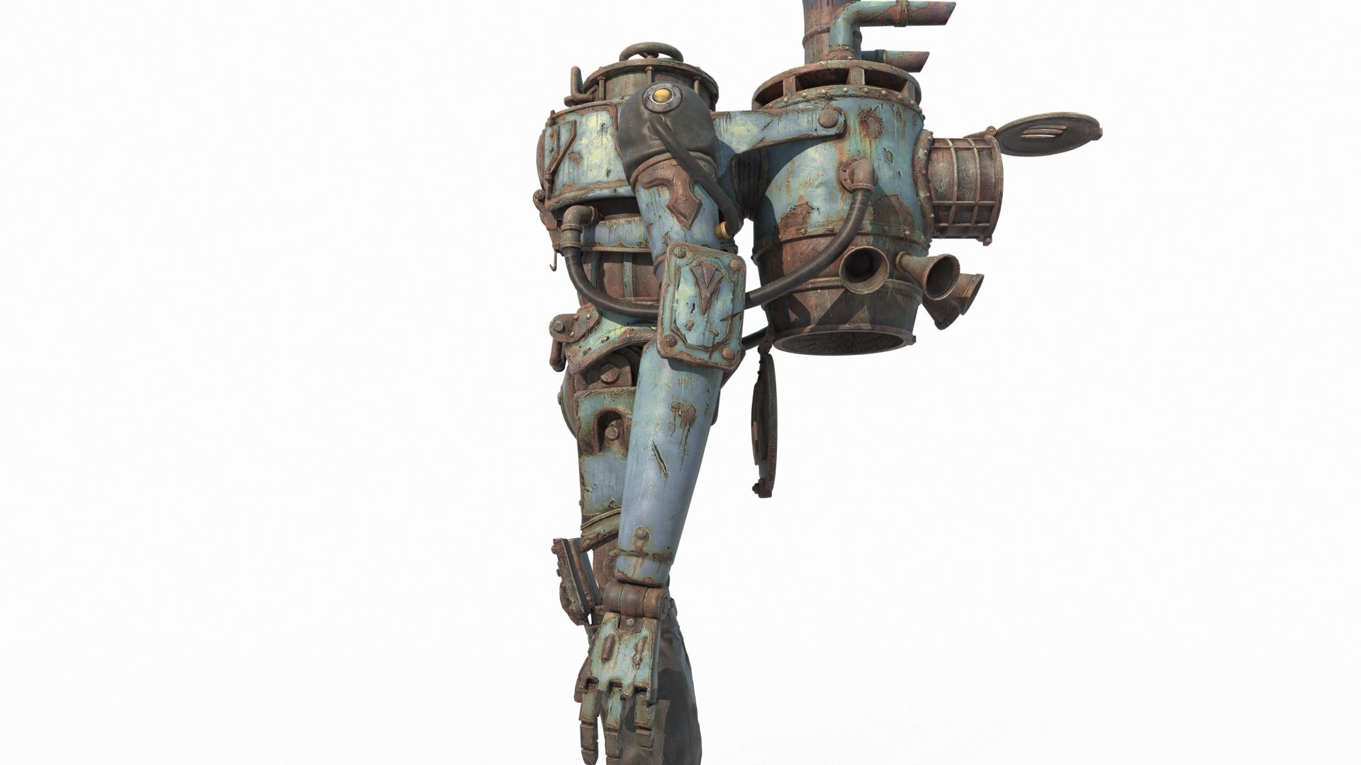 Steampunk Robot 3D Model - TurboSquid 2396648