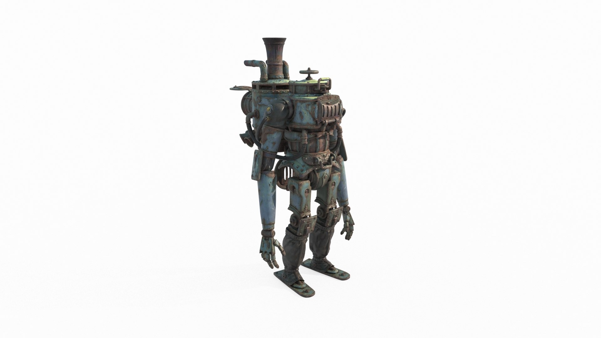 Steampunk Robot 3D Model - TurboSquid 2396648