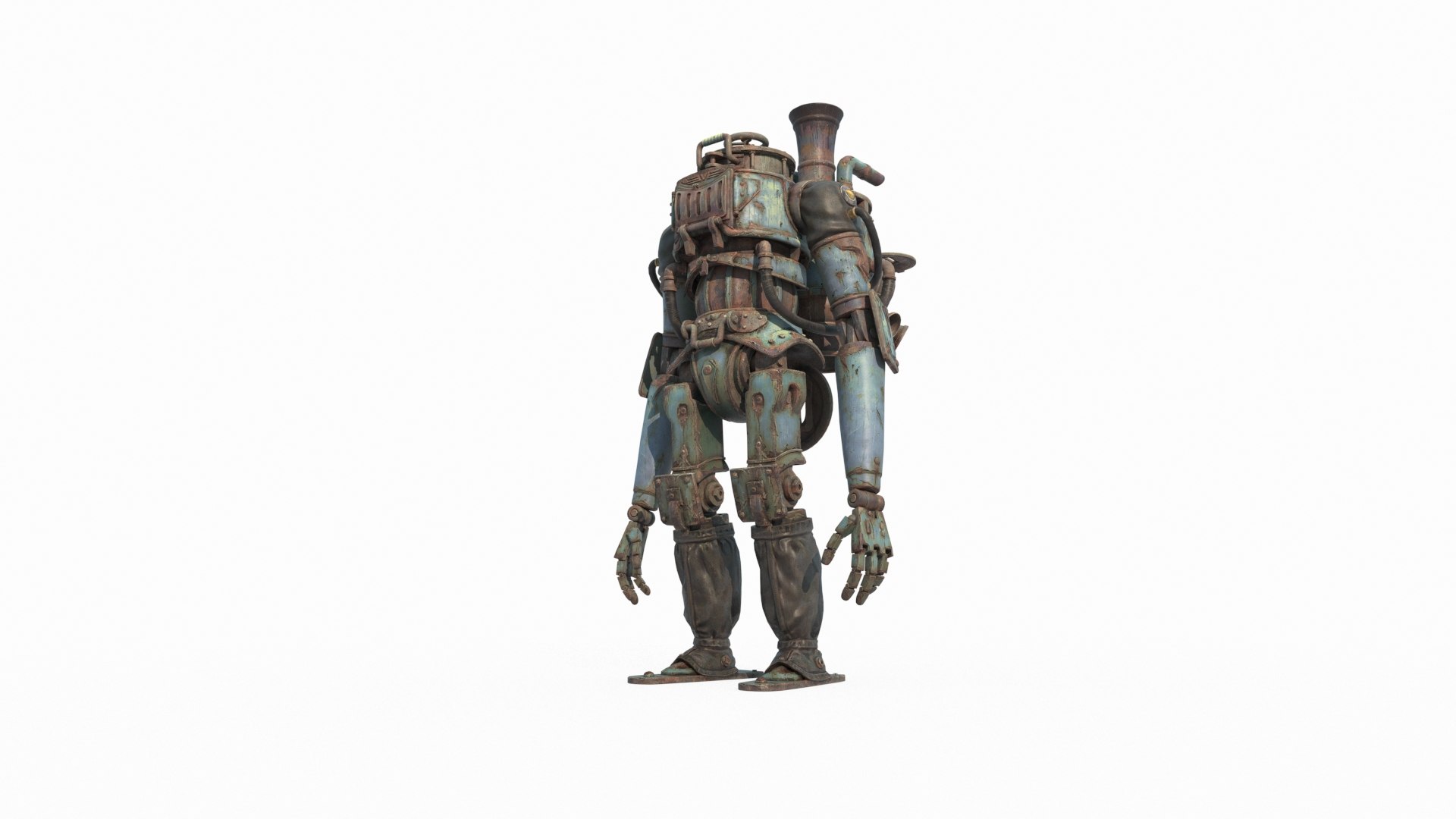 Steampunk Robot 3D Model - TurboSquid 2396648