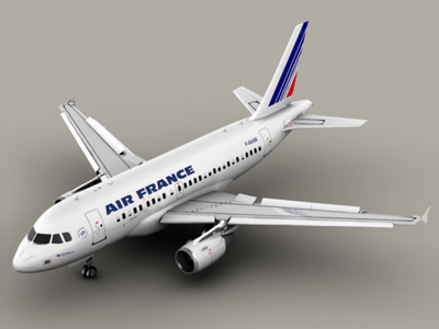 Airbus A318 Air France 3d Model
