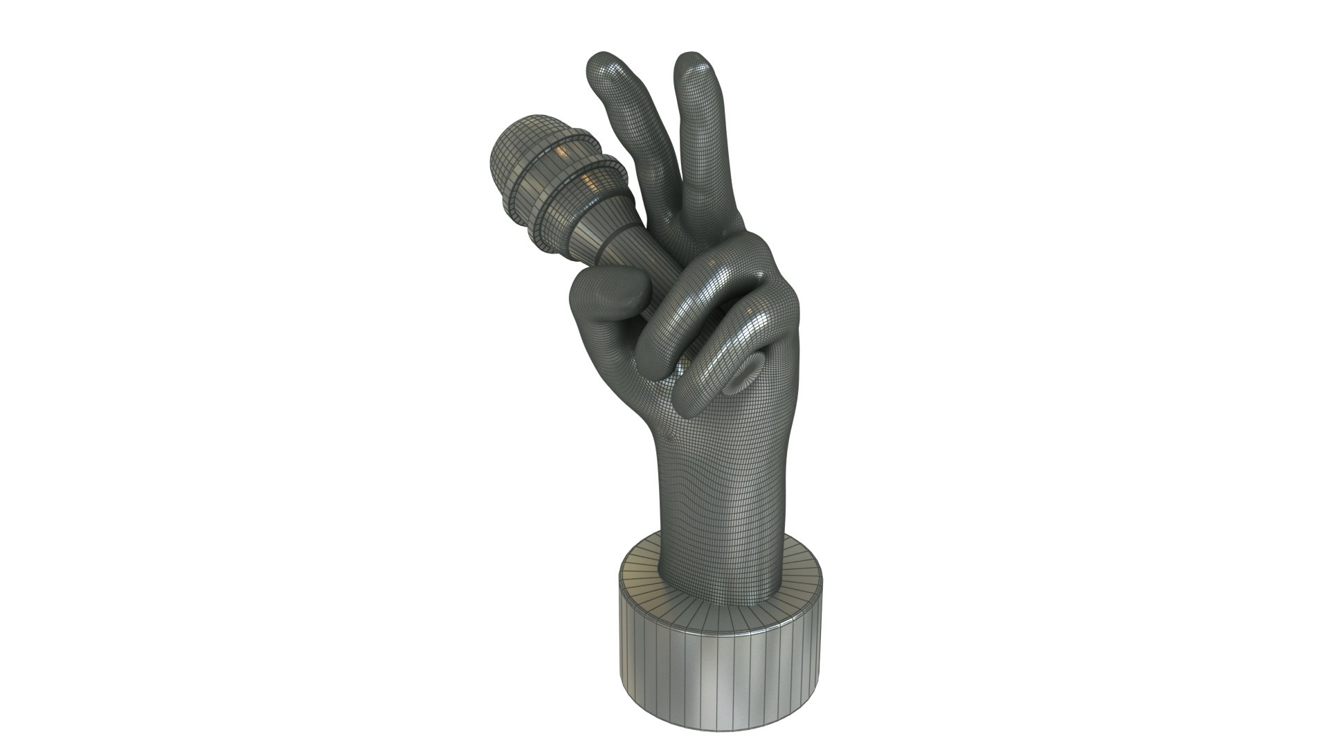 3D The Voice Hand Award - TurboSquid 1715993