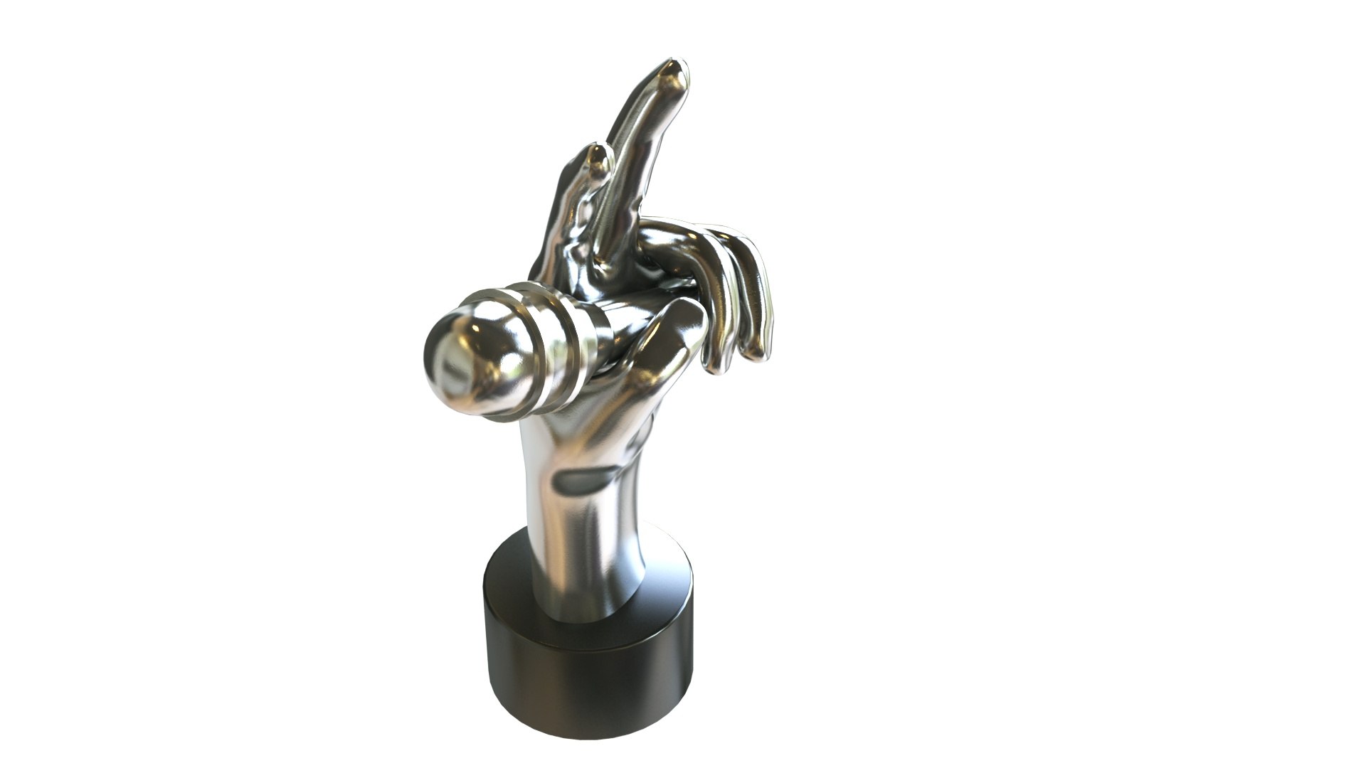 3D The Voice Hand Award - TurboSquid 1715993