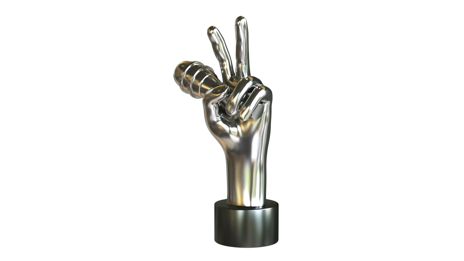 3D The Voice Hand Award - TurboSquid 1715993