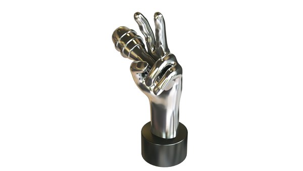 3D The Voice Hand Award - TurboSquid 1715993