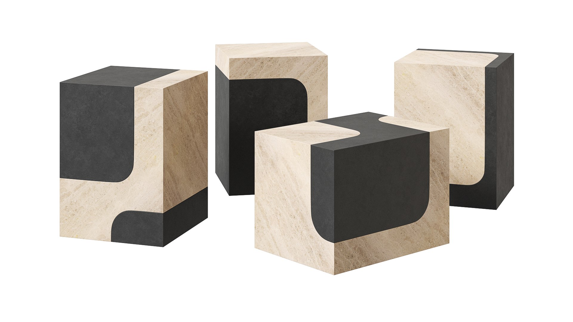 Stephane Parmentier Torre Stools 3D - TurboSquid 2212437