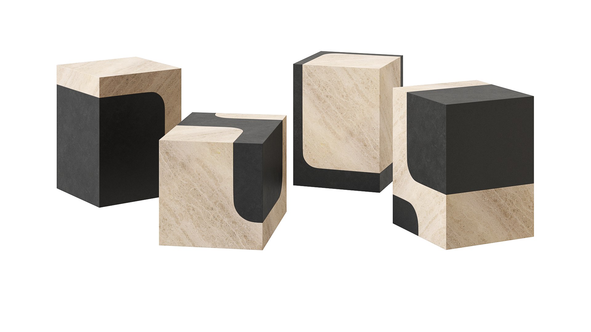 Stephane Parmentier Torre Stools 3D - TurboSquid 2212437