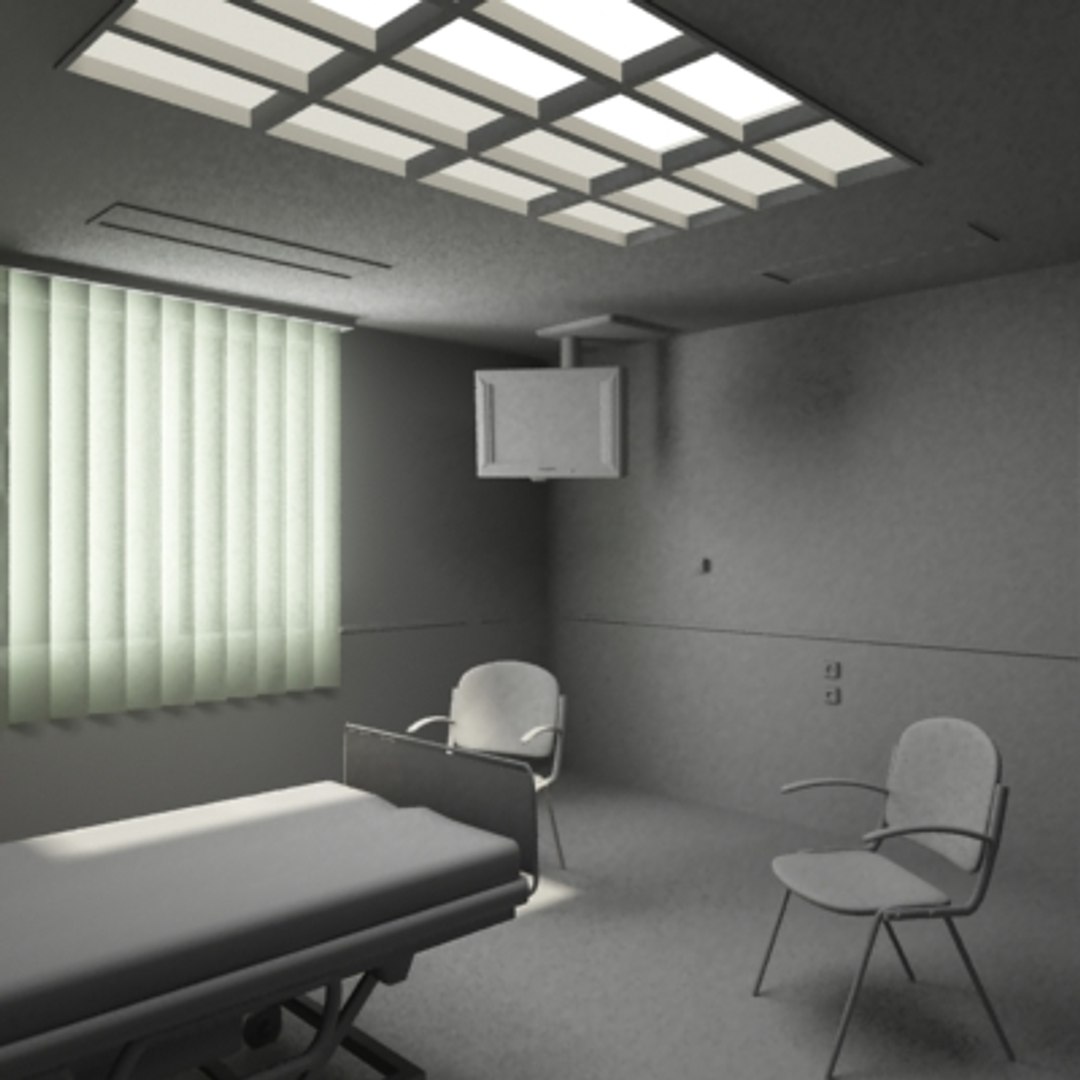 3ds max hospital bed room