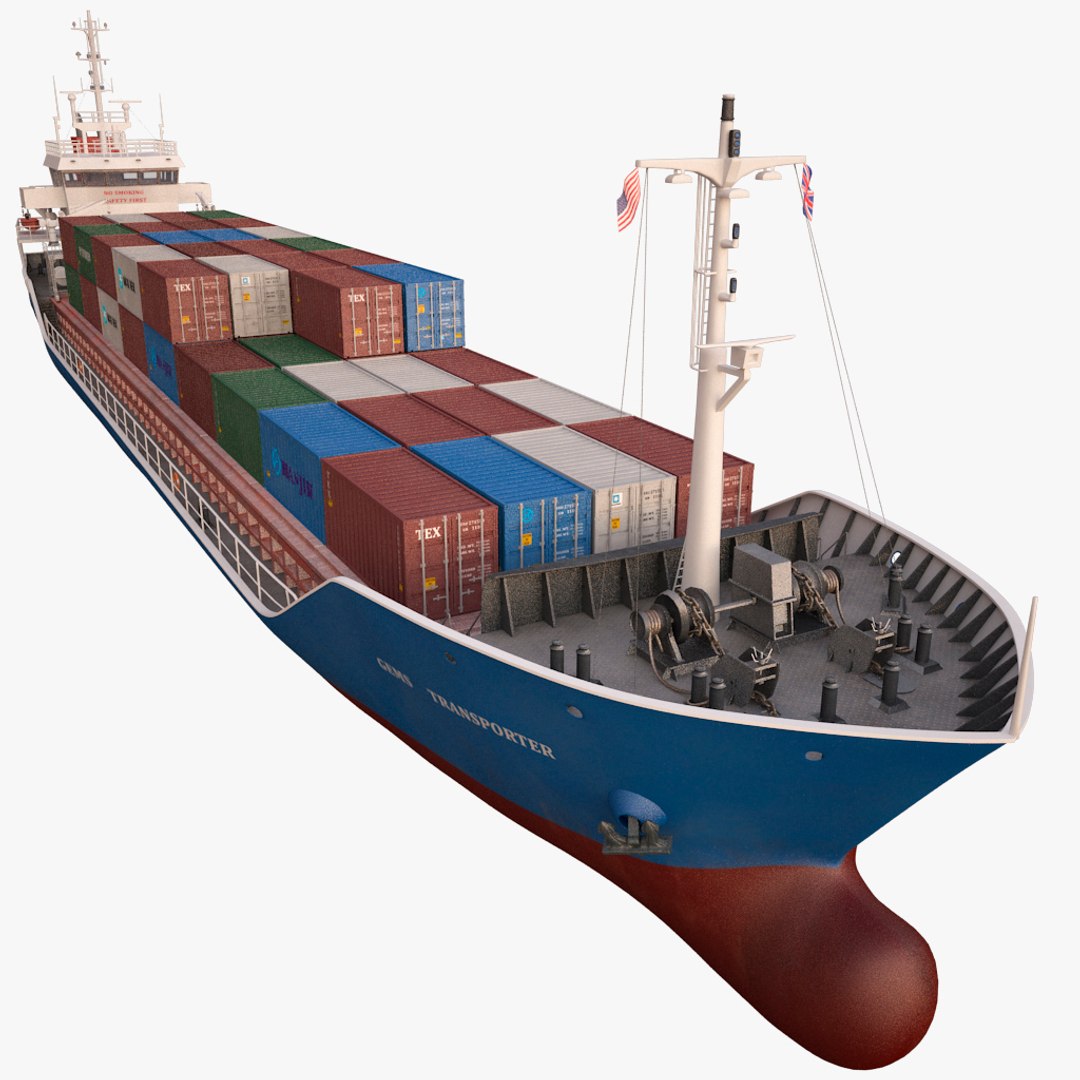 3D Container Ship - TurboSquid 1187489