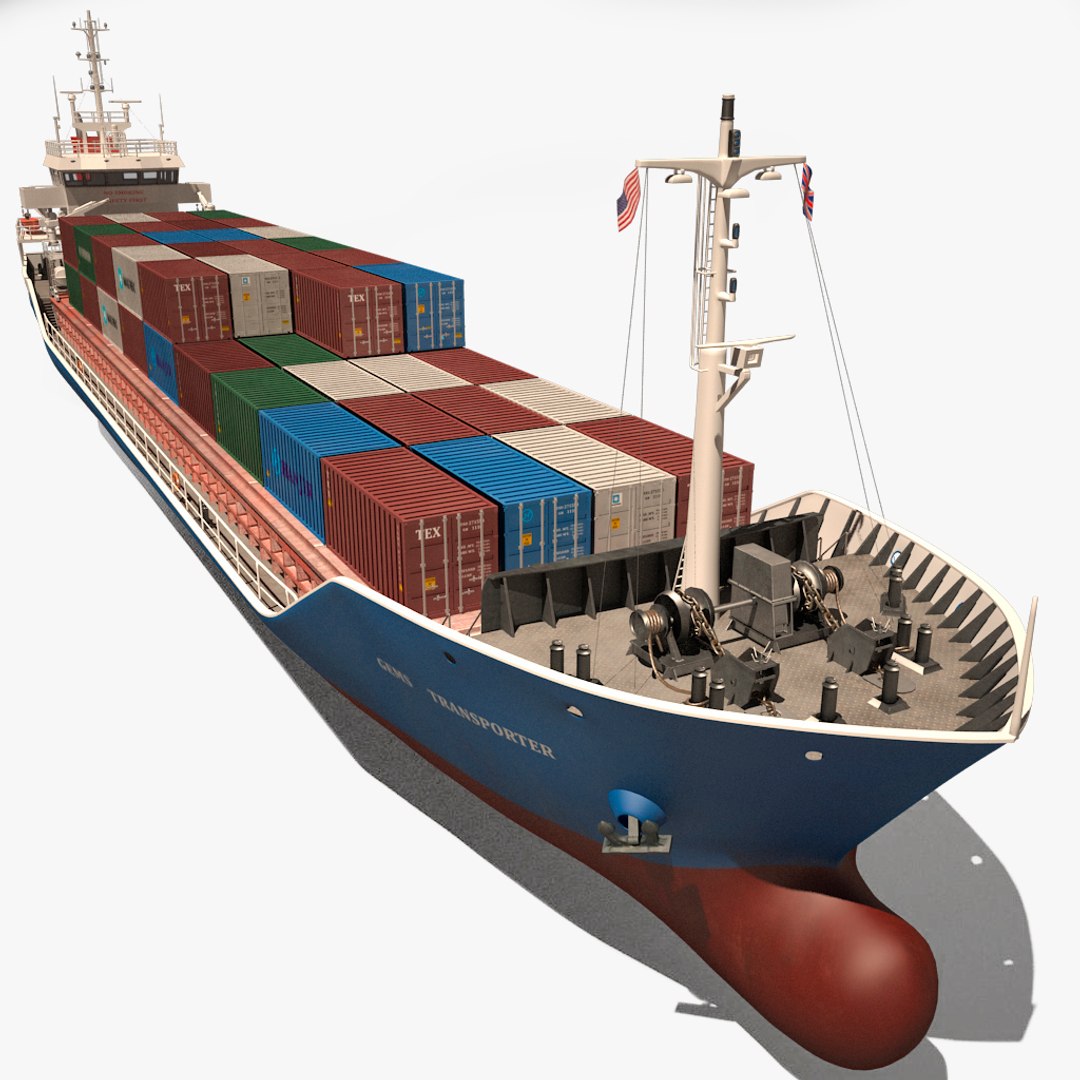 3D container ship - TurboSquid 1187489