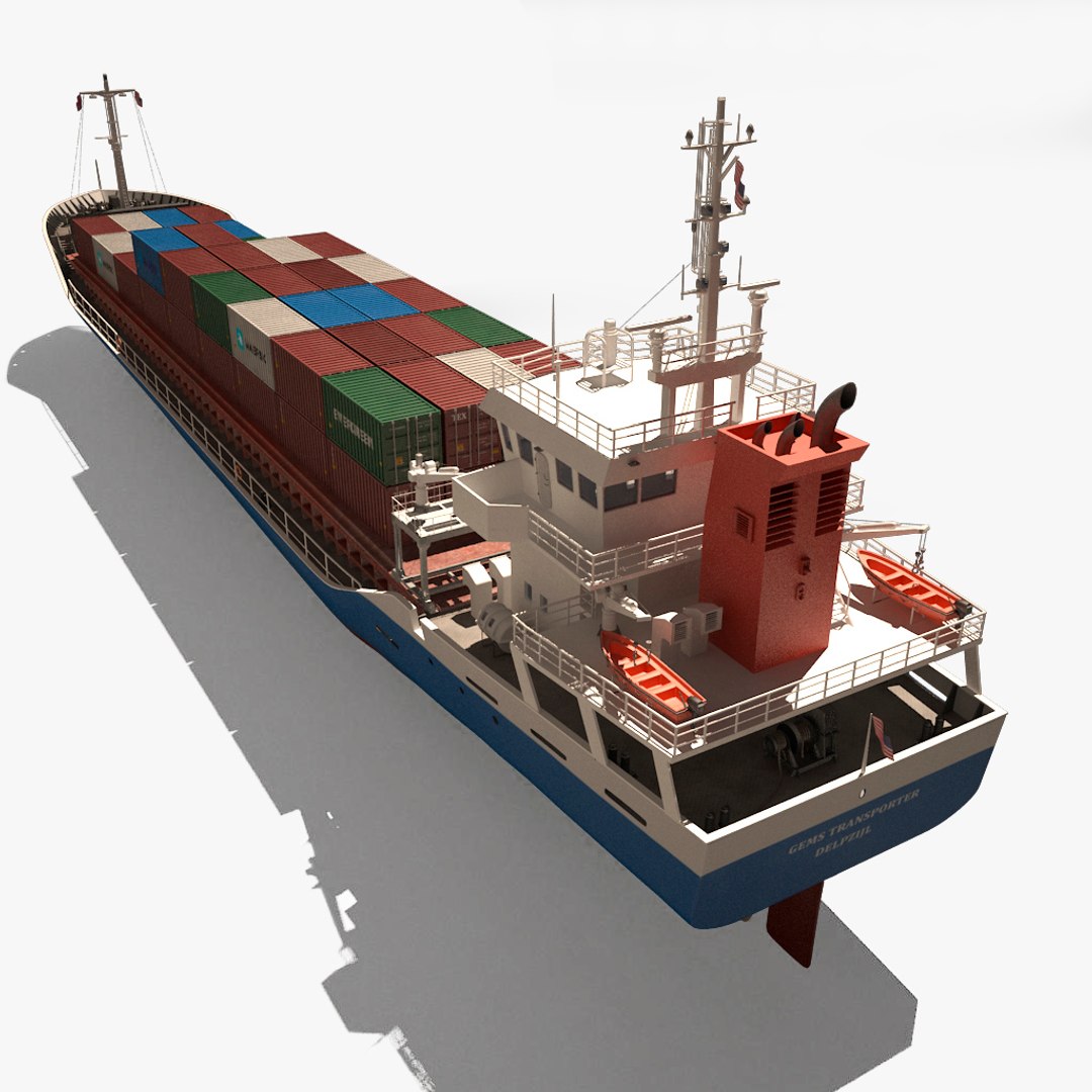 3D Container Ship - TurboSquid 1187489