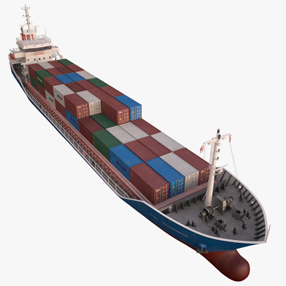 3D Container Ship - TurboSquid 1187489