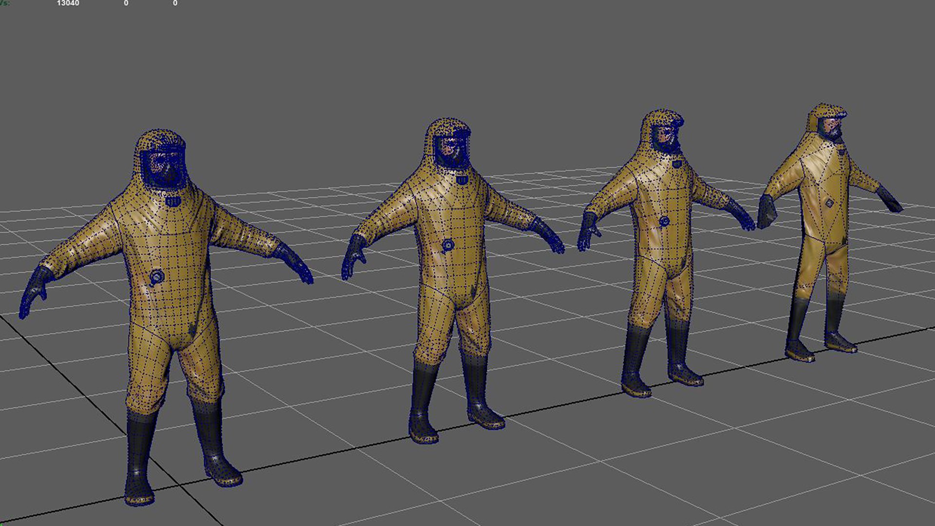 3D Game Ready Biohazard Suit Model - TurboSquid 1836981