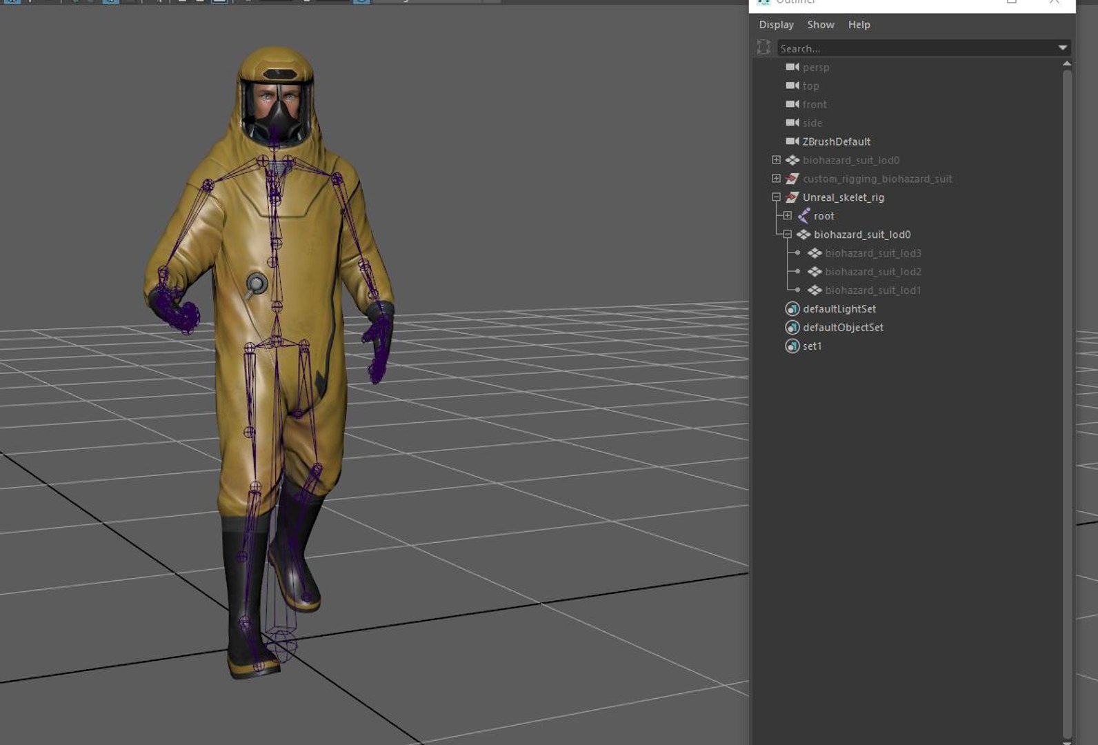 3D Game Ready Biohazard Suit Model - TurboSquid 1836981