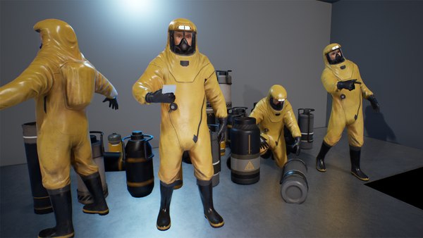 3D Game ready Biohazard suit model - TurboSquid 1836981