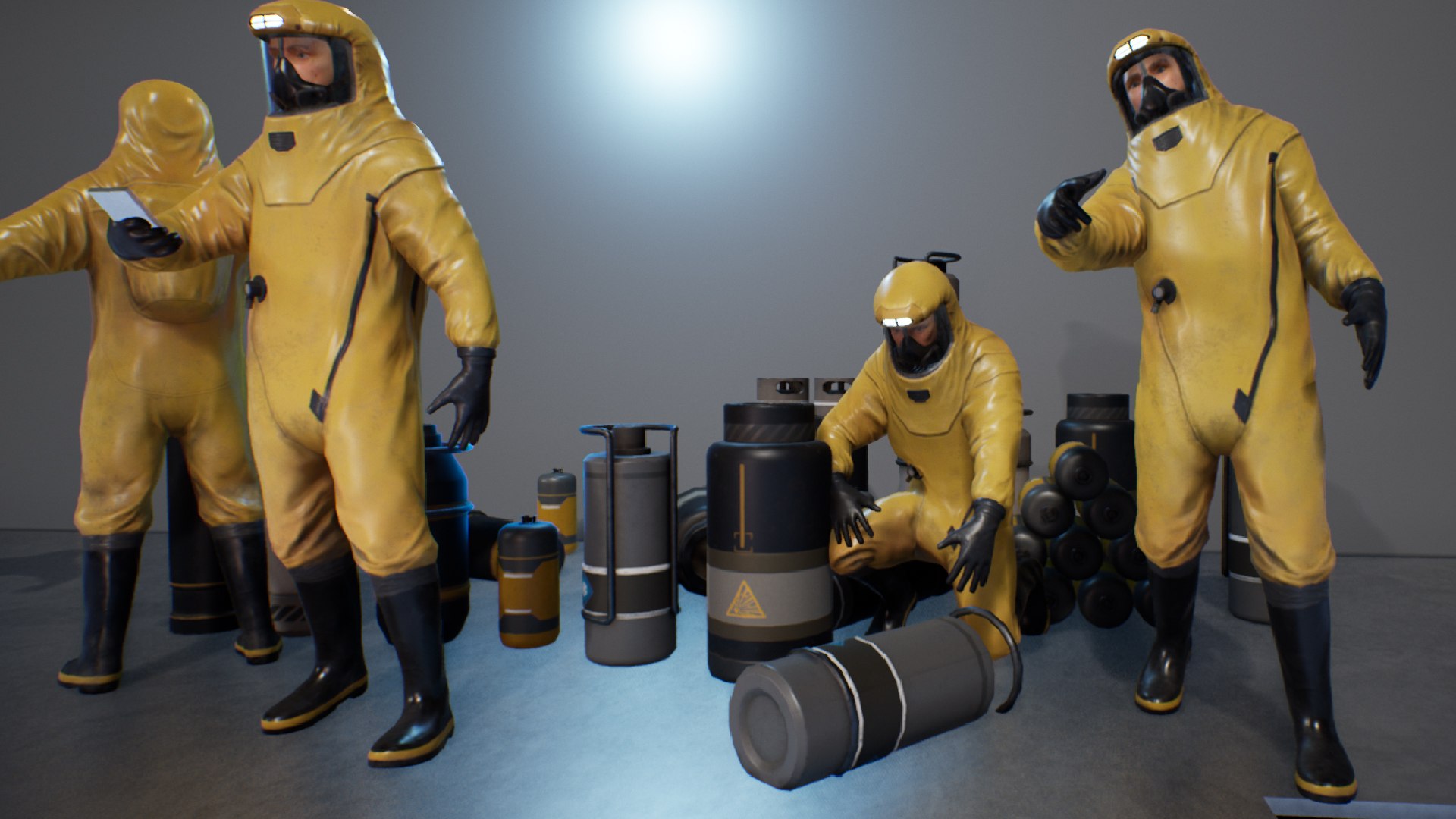 3D Game Ready Biohazard Suit Model - TurboSquid 1836981