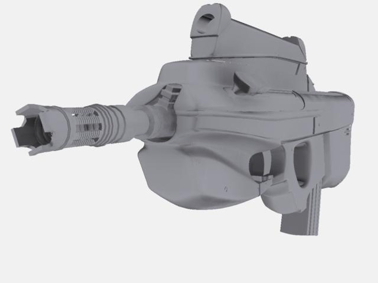 Fn2000 Rifle Scope 3d Model