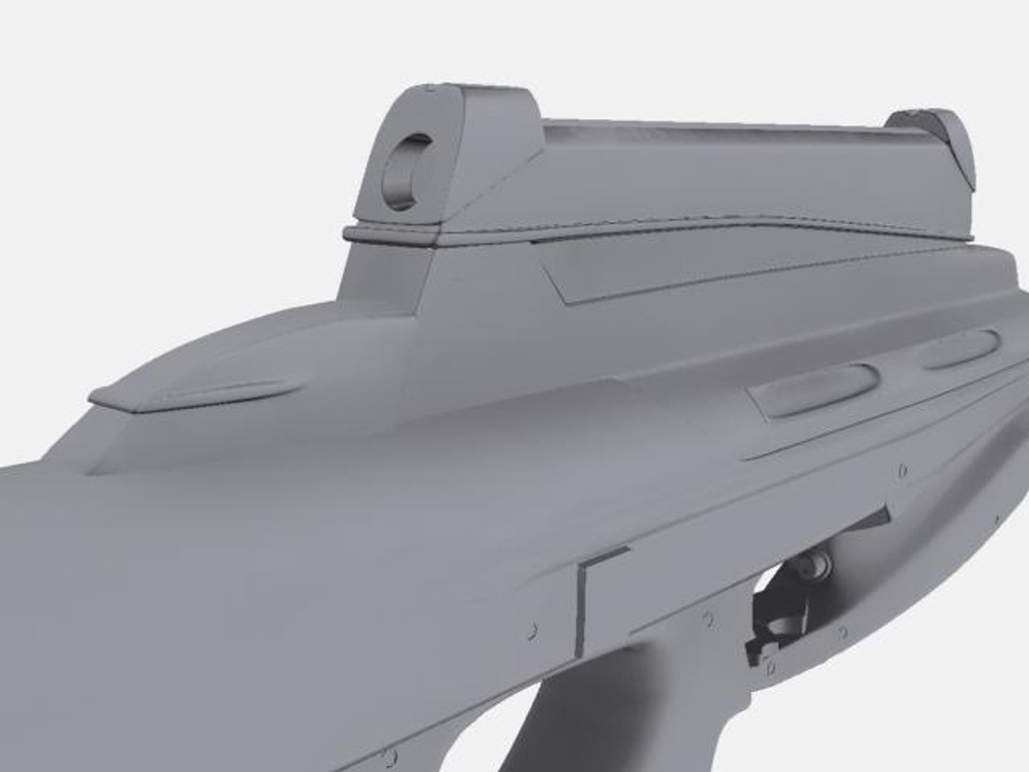 Fn2000 Rifle Scope 3d Model