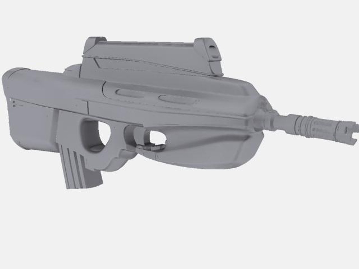 Fn2000 Rifle Scope 3d Model