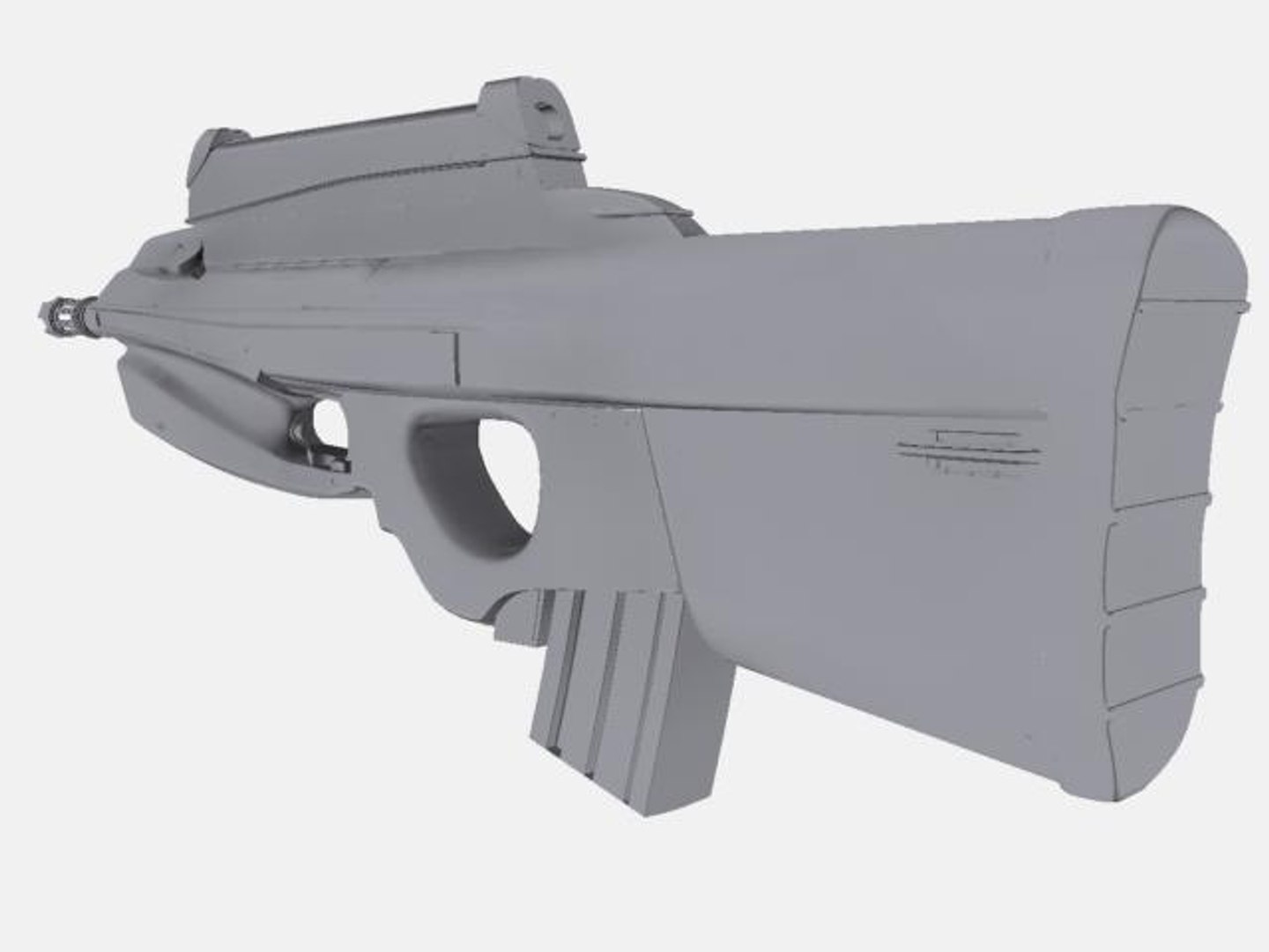 Fn2000 Rifle Scope 3d Model