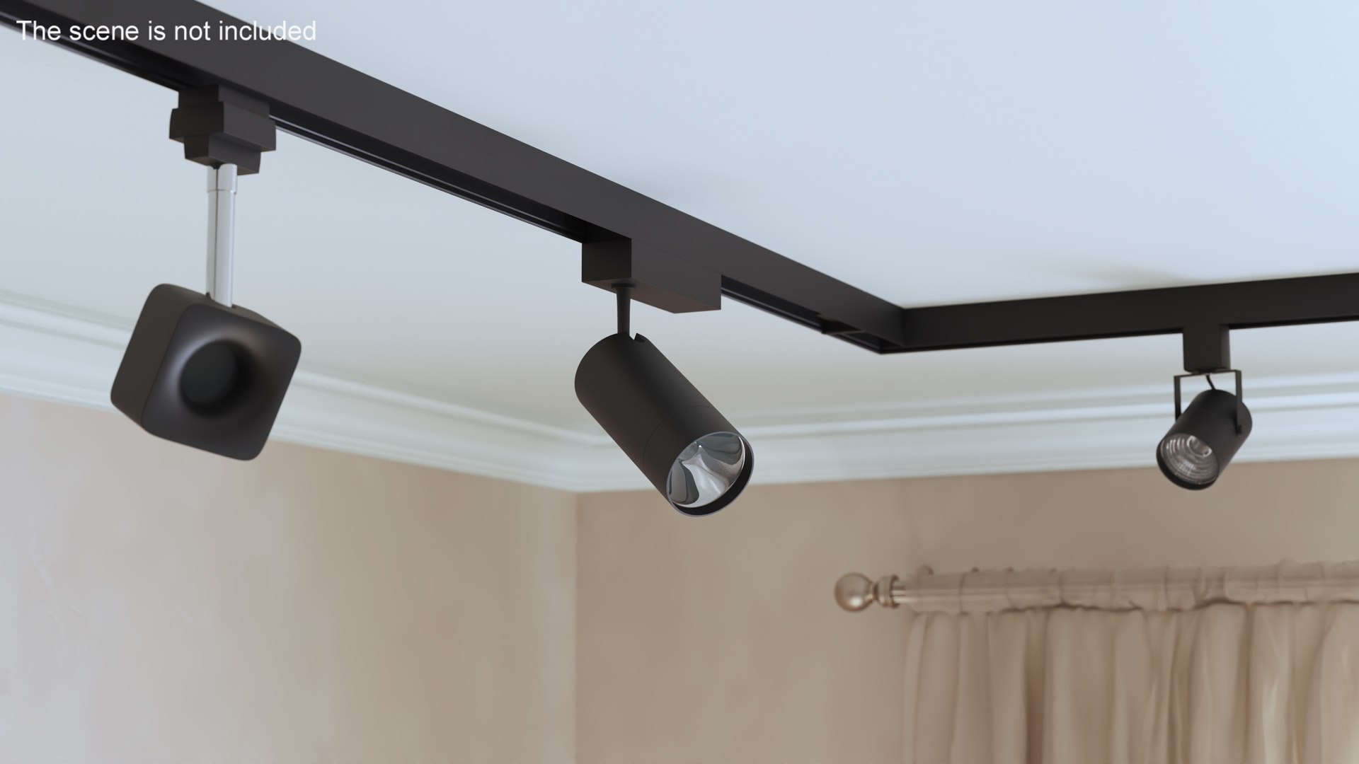 LED Track Light System Full 3D - TurboSquid 2279843