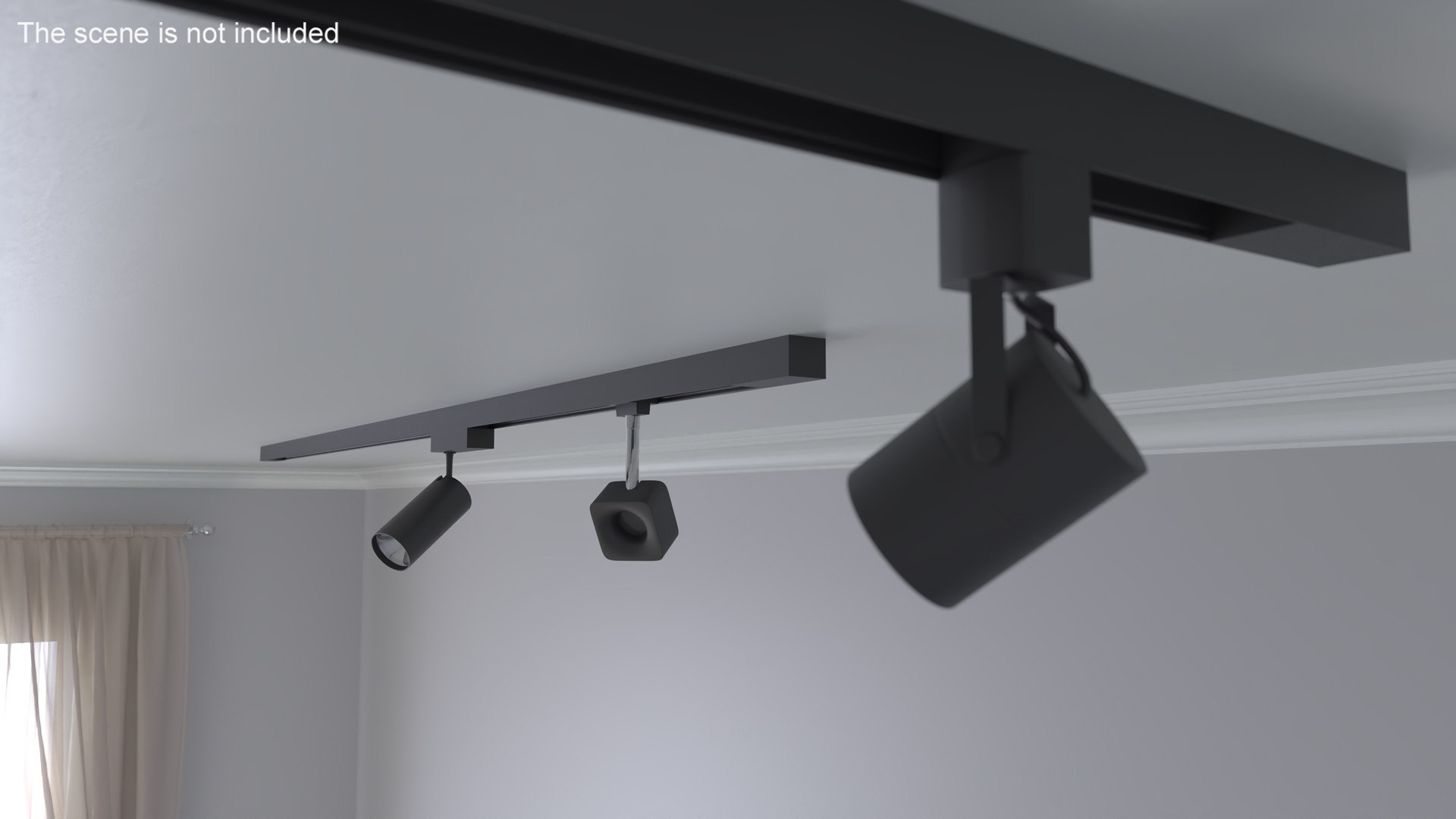 LED Track Light System Full 3D - TurboSquid 2279843