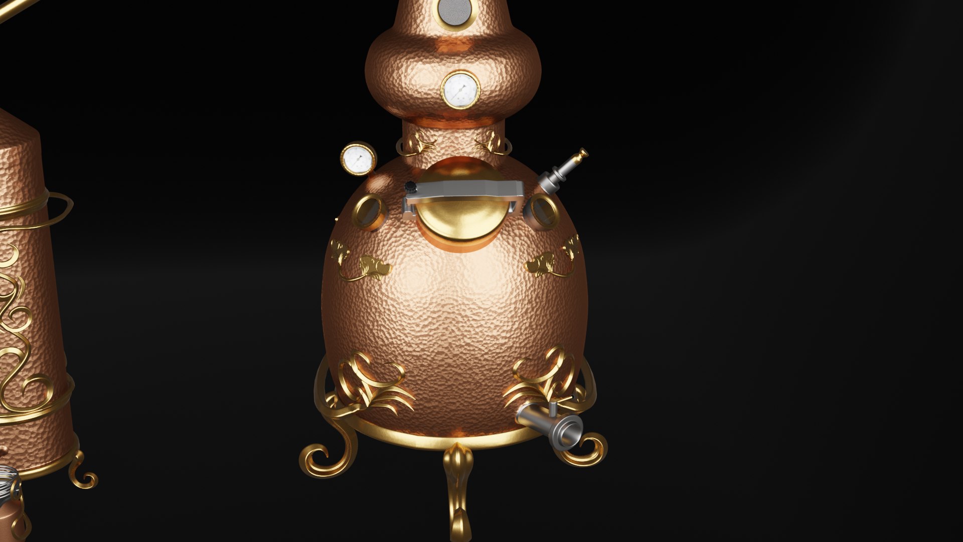 3D Copper Distillery Set Model - TurboSquid 2018363