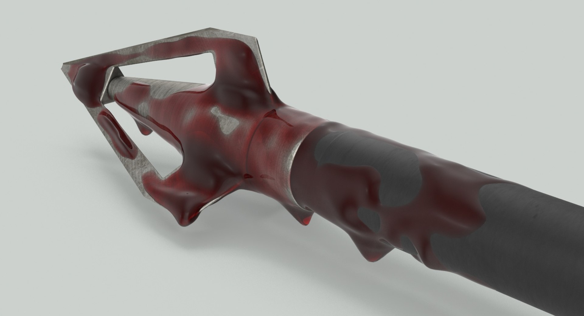 3d Model Bloody Hunting Arrow